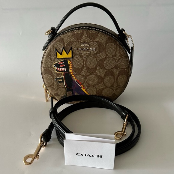 Coach | Bags | Coach X Jean Michel Basquiat Canteen Crossbody Dinosaur ...